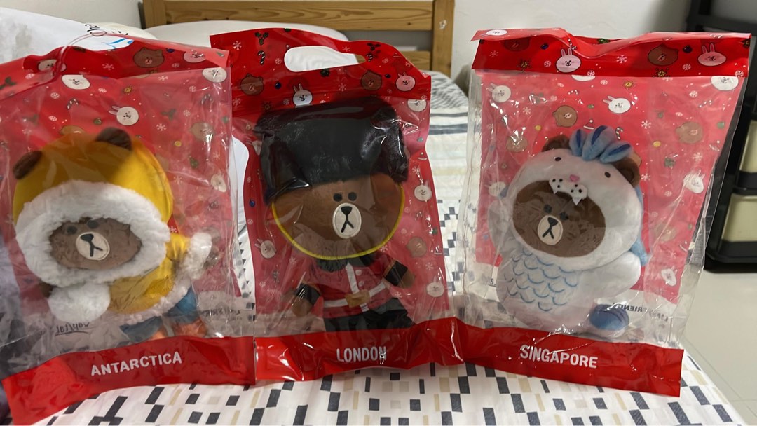 Line bears, Hobbies & Toys, Toys & Games on Carousell
