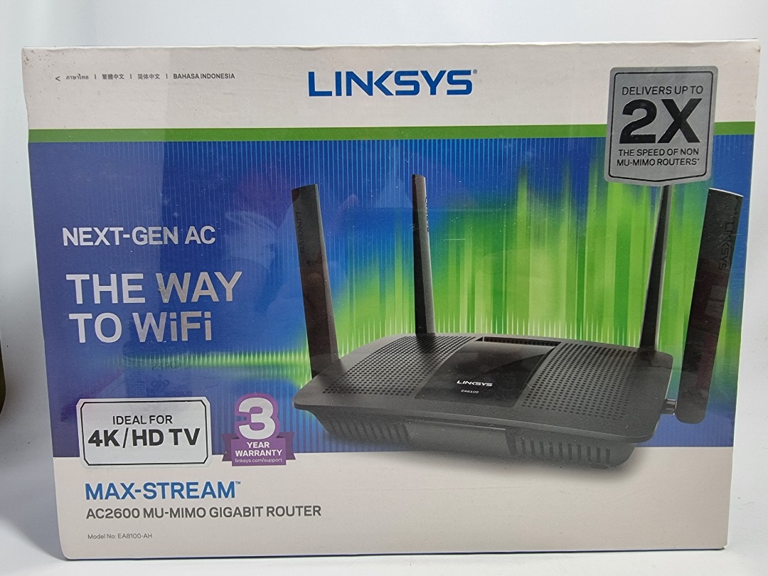 Linksys AC2600 MU-MIMO Smart Wi-Fi Router, TV & Home Appliances, Other ...