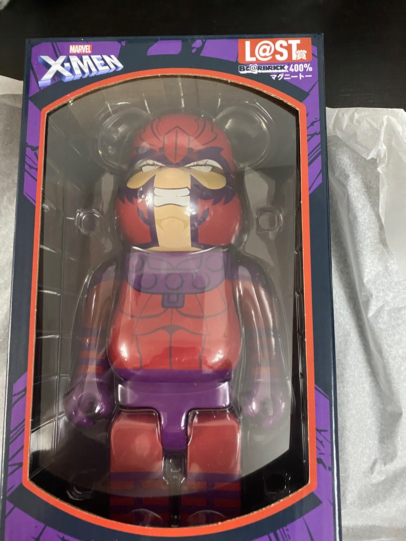 Magneto Bearbrick 一 marvel x-men x man men 400% Spiderman, 興趣及遊戲, 玩具 ...