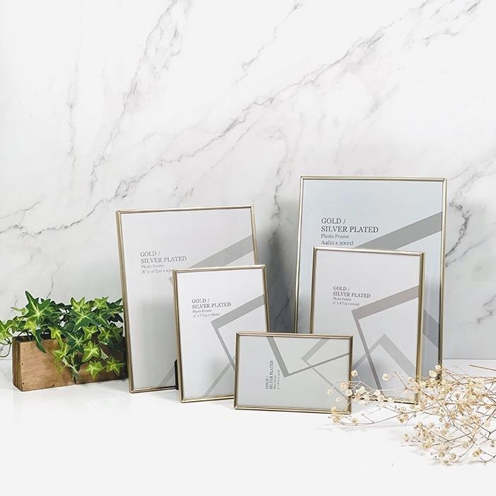 Matte Gold Frame | Champagne Gold Frame | Glass panel | 4R - A4 ...