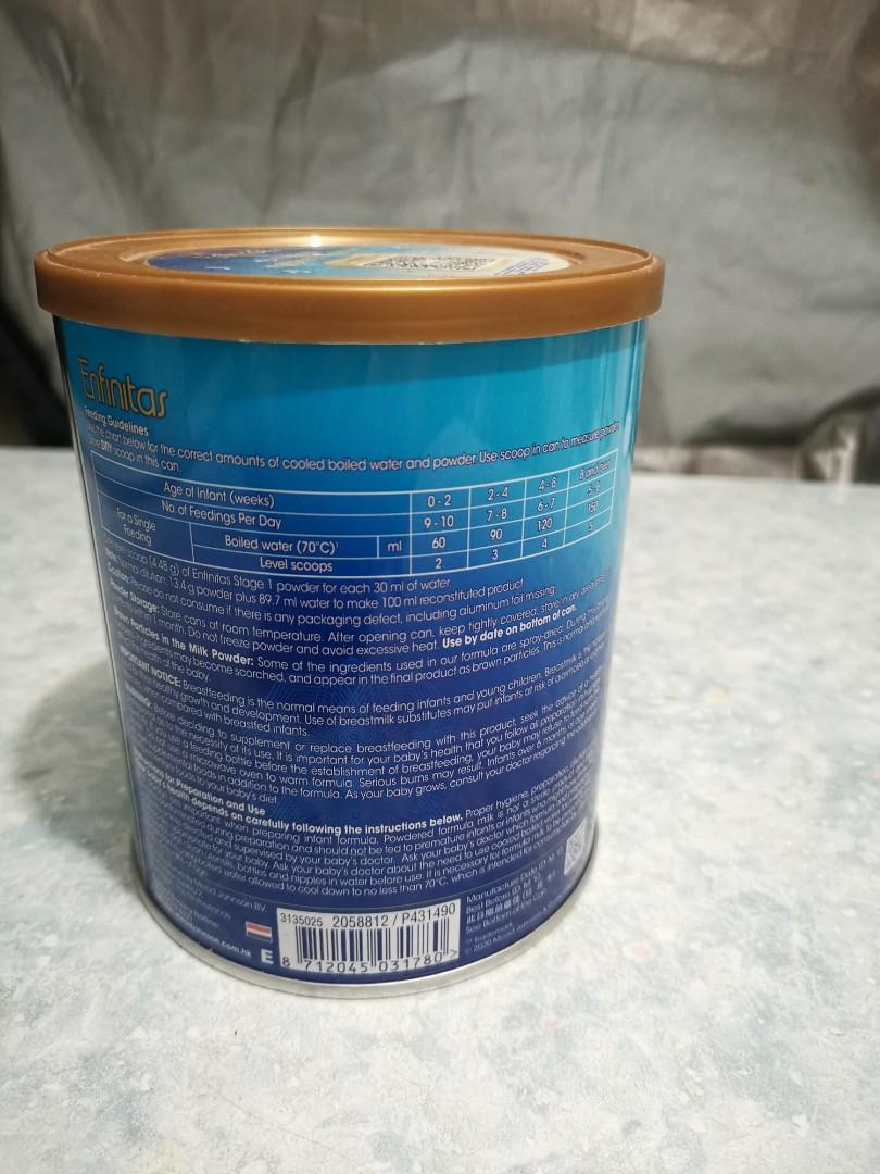 mead johnson enfinitas stage 1 (400g), 兒童＆孕婦用品, 護理及餵哺, 護理及餵哺 - 母乳及奶瓶 ...