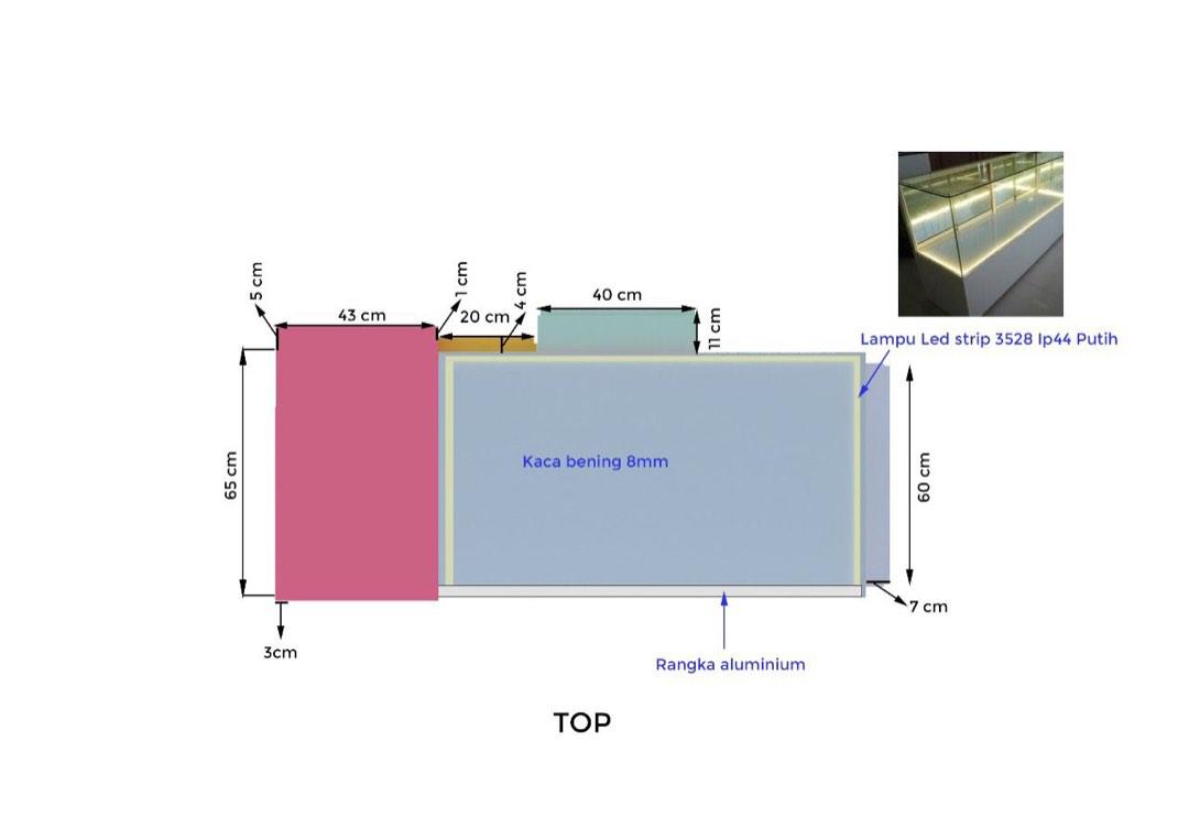 Meja bazzar atau meja display, Perabotan Rumah di Carousell