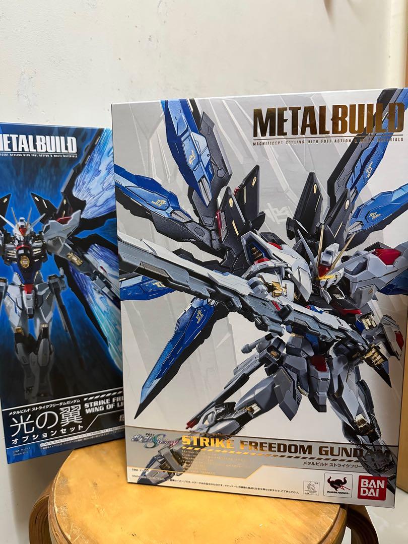 Metal Build Strike Freedom wing of light Option Set 突擊自由高達連光翼 初版, 興趣及遊戲 ...