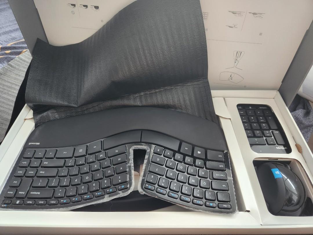 Microsoft Sculpt Ergonomic Desktop keyboard and mouse, Computers & Tech ...