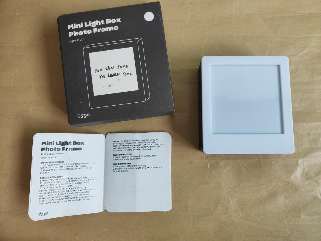Mini Light Box Photo Frame, Furniture & Home Living, Home Decor, Frames ...