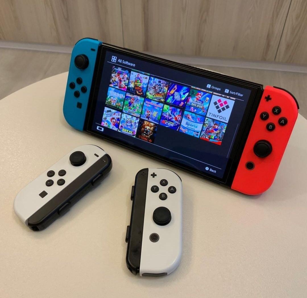 Modded Nintendo Switch OLED (512GB), Video Gaming, Video Game Consoles ...