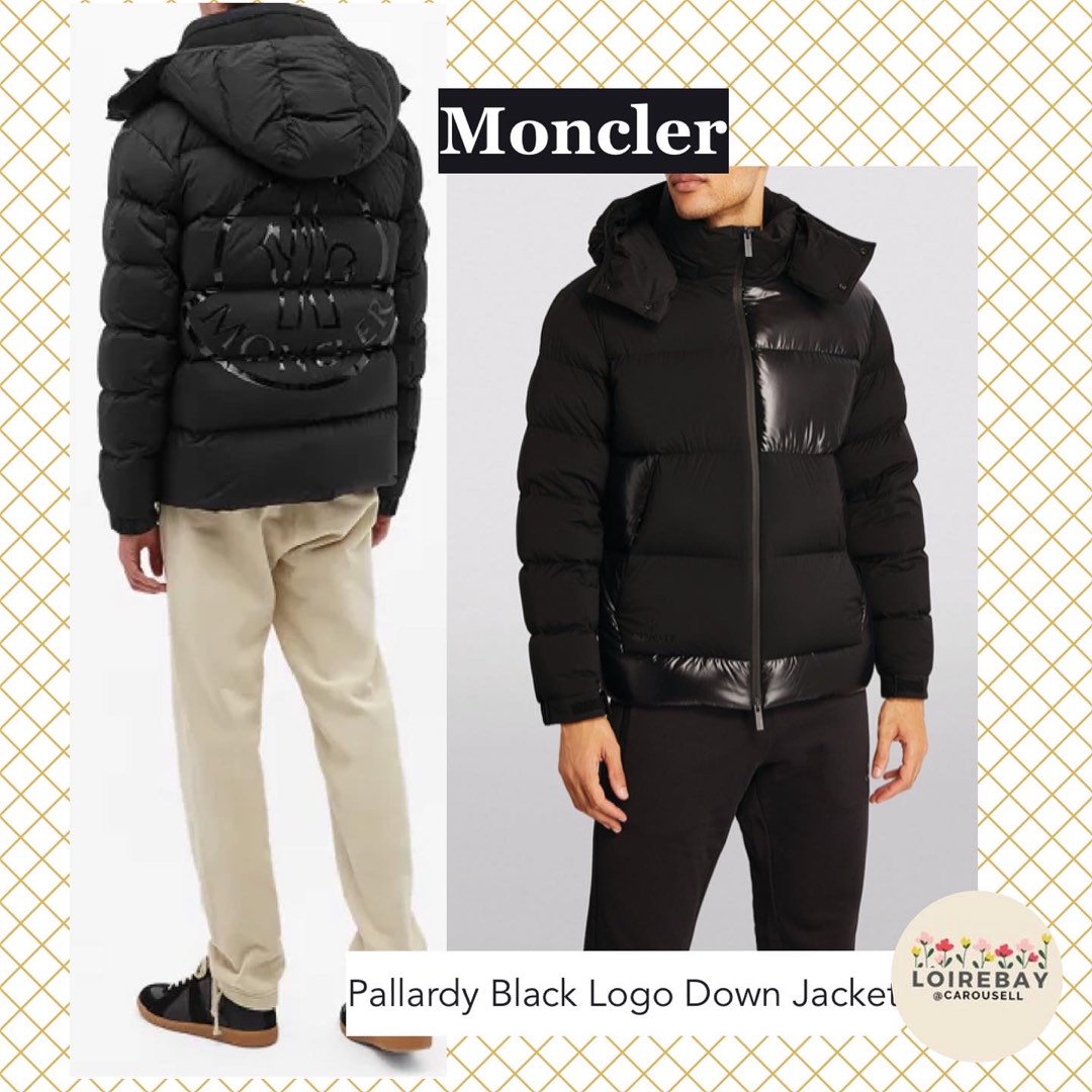 Moncler Men Pallardy down coat jacket black, Men's Fashion, Coats ...