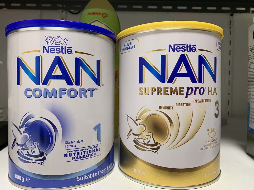 Nan supreme pro HA 3 & Nan comfort 1, Babies & Kids, Nursing & Feeding ...