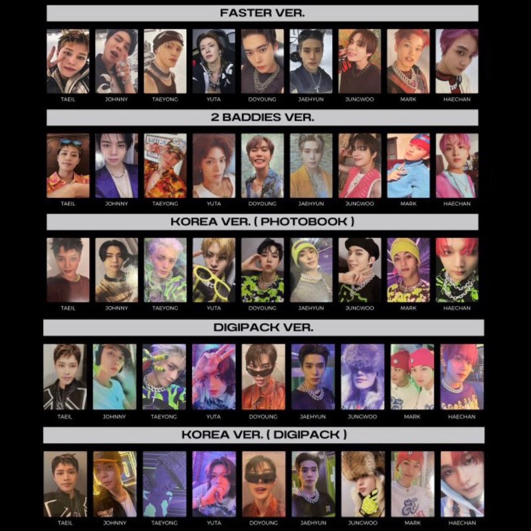 [PO] NCT 127 2 Baddies Official Photocards Set, Hobbies & Toys, Memorabilia & Collectibles, K ...