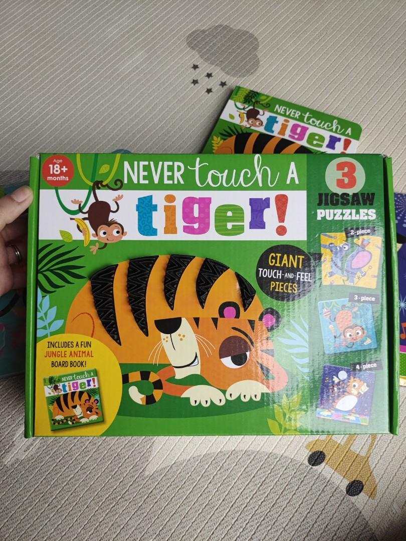 Never Touch a Tiger Jigsaw Puzzle & Book, Hobbies & Toys, Toys & Games on Carousell