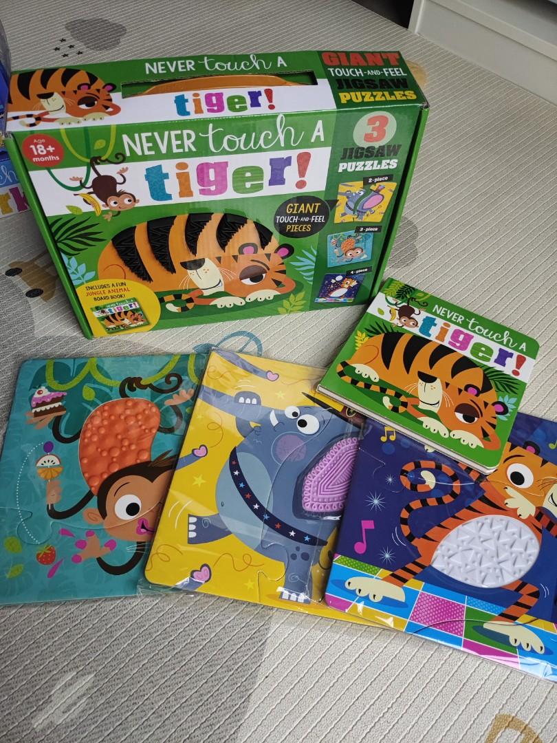 Never Touch a Tiger Jigsaw Puzzle & Book, Hobbies & Toys, Toys & Games ...