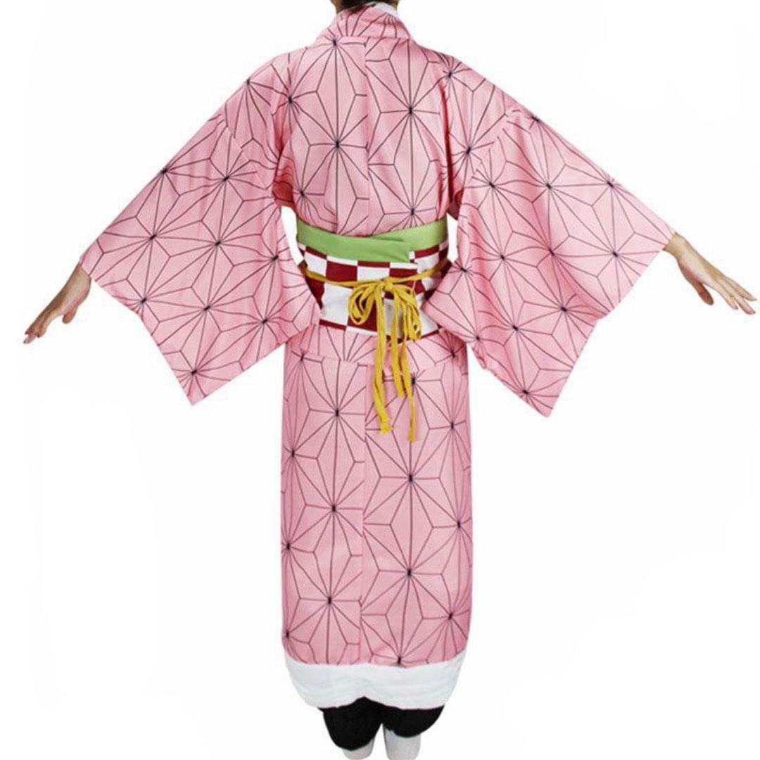 Nezuko Kamado Demon Slayer Costume Set, Women's Fashion, Dresses & Sets ...