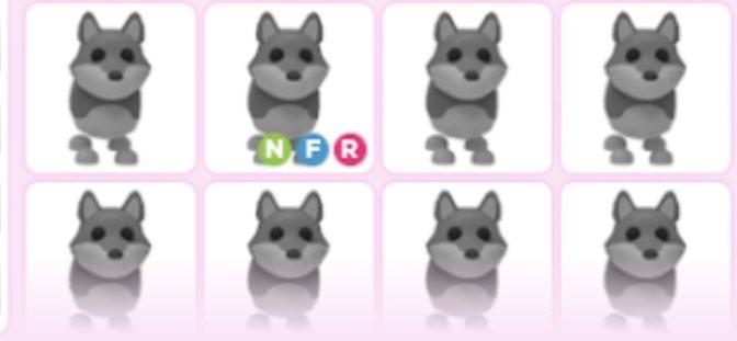 NFR Wolf & Normal Wolves [ADOPT ME], Video Gaming, Video Games, Others ...