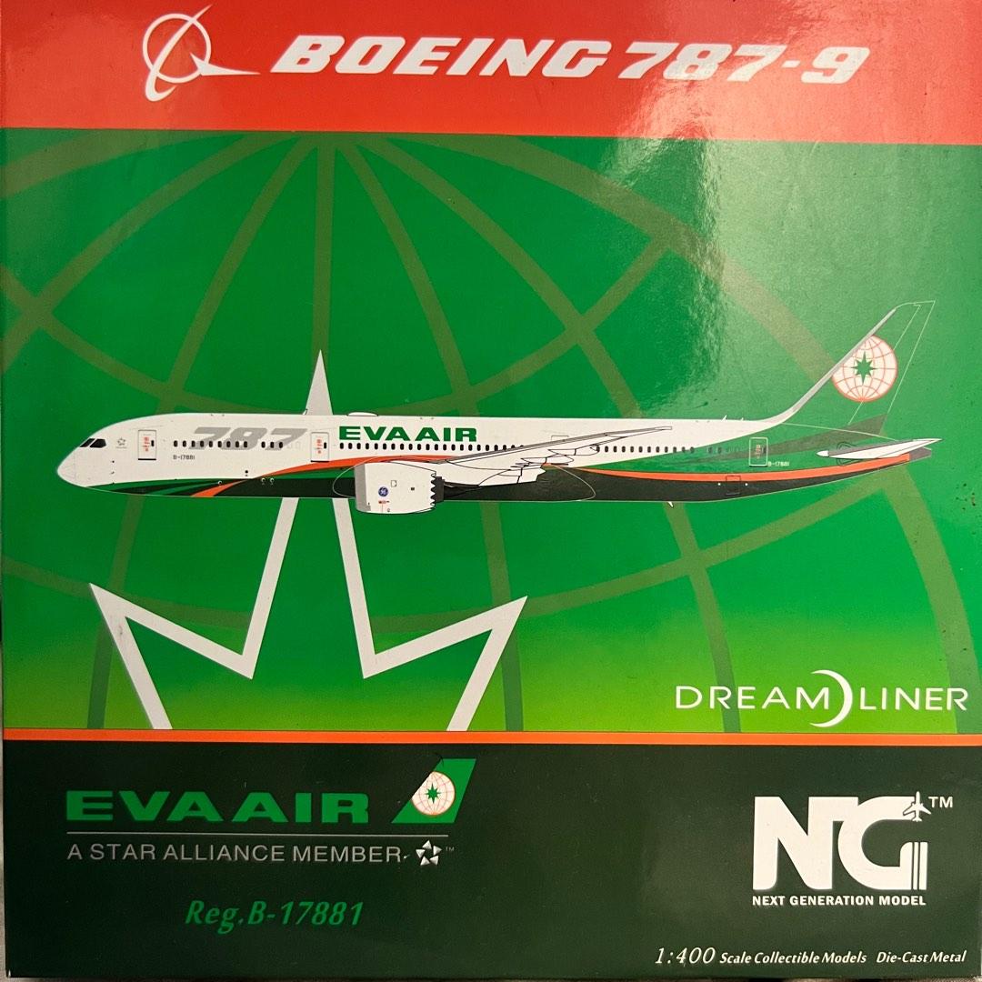 NG Models 1:400 EVA Air Boeing 787-9 B-17881, Hobbies & Toys, Toys & Games on Carousell
