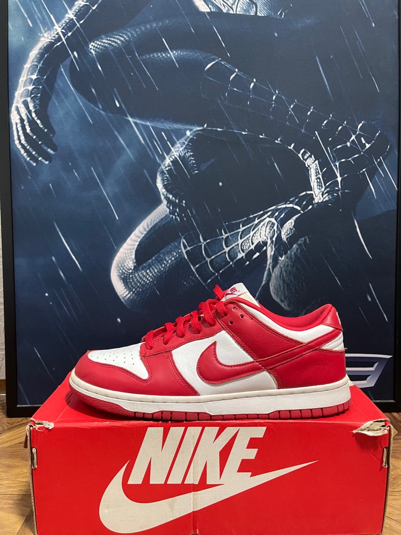Nike Dunk Low ( University Red), Men's Fashion, Footwear, Sneakers on ...