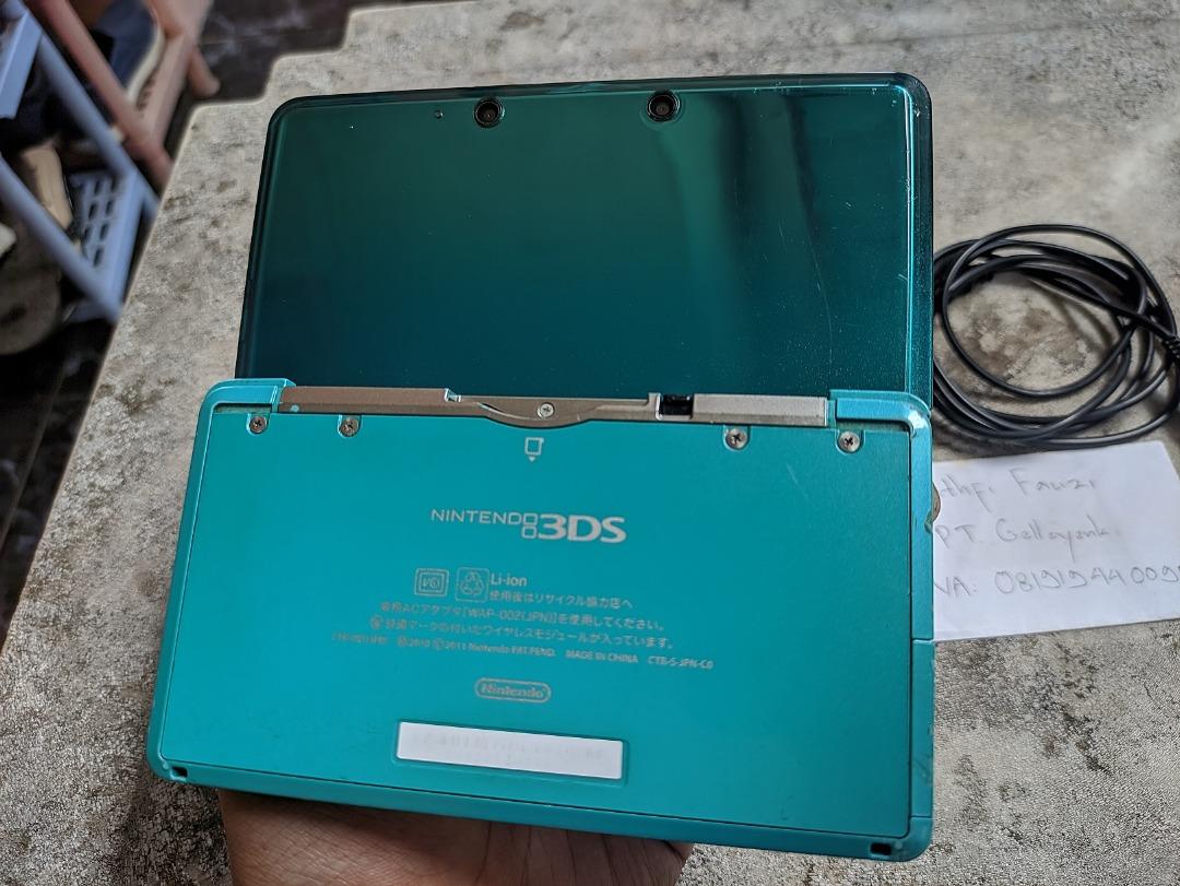 Nintendo 3DS not XL Aqua Blue CFW Luma 16GB 07, Video Game, Konsol di ...