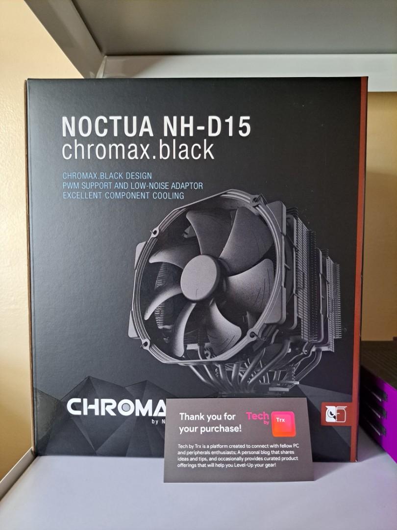 NOCTUA NH-D15 chromax.black PREMIUM CPU COOLER, Computers & Tech, Parts & Accessories, Computer ...