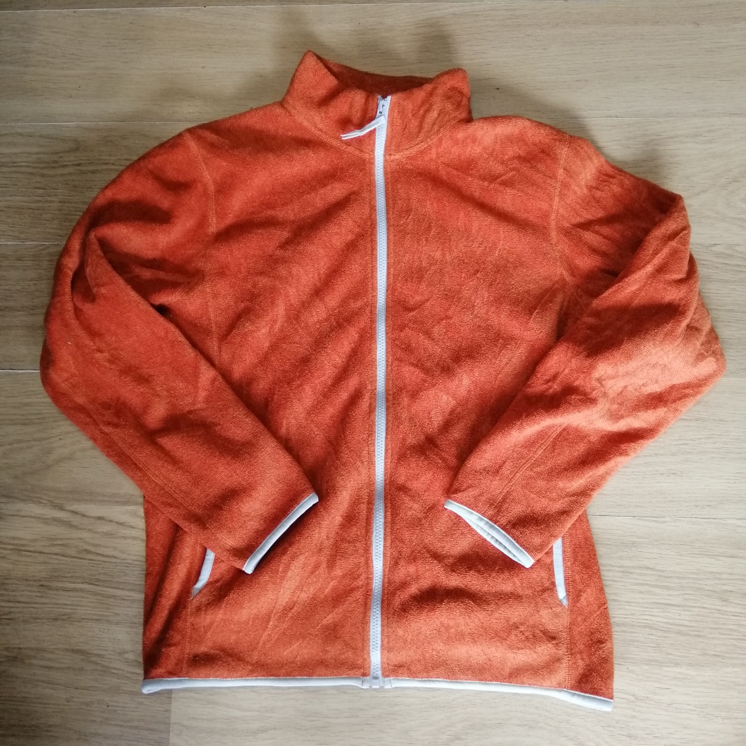 orange fleece jacket uniqlo, Men's Fashion, Coats, Jackets and ...