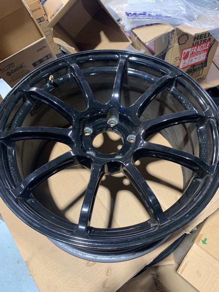 Original 17 inch Advan Rims Staggered, Car Accessories, Tyres & Rims on ...