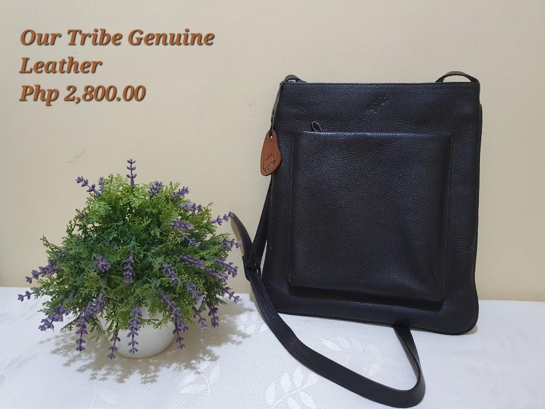 Our Tribe Leather Sling Bag (Unisex), Men's Fashion, Bags, Sling Bags ...