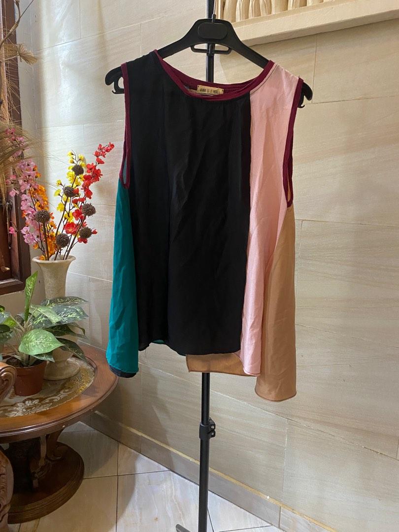 Outer sifon warna warni, Fesyen Wanita, Pakaian Wanita, Atasan di Carousell