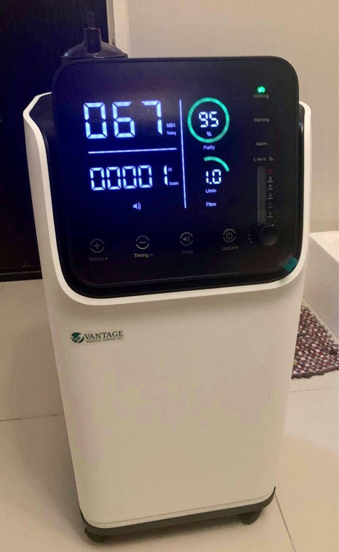 Digital Oxygen Concentrator 5L with nebulizer, Health & Nutrition ...