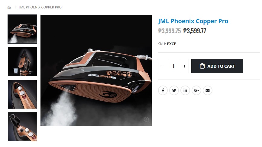 PHOENIX COPPER PRO STEAM IRON (BRAND NEW), TV & Home Appliances, Irons ...