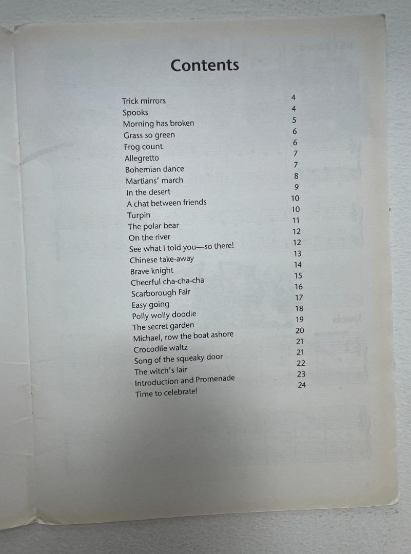 Piano Time Pieces Book 1 Piano Practice Book, Hobbies & Toys, Music ...