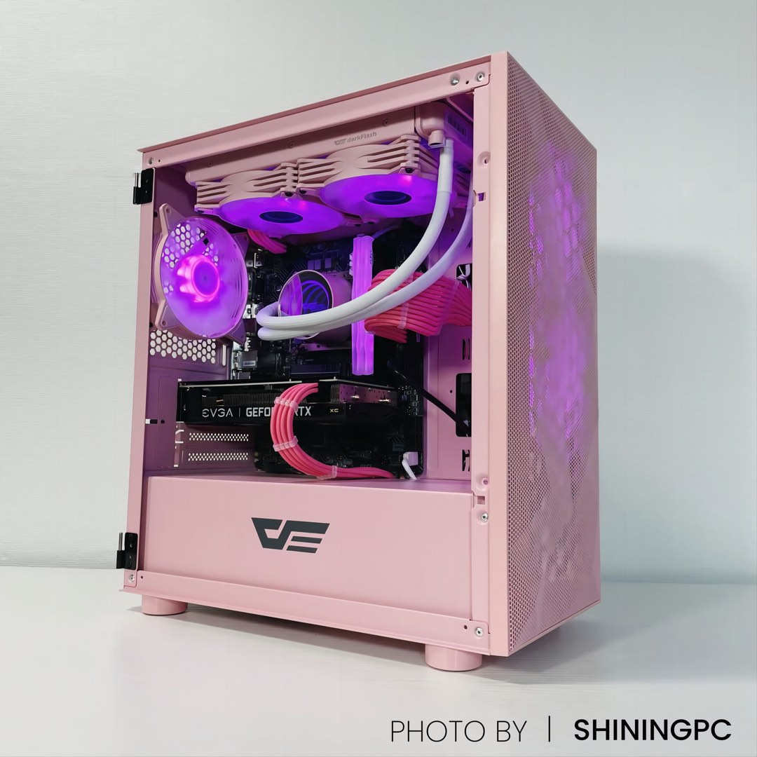 Pink! Intel core i5-12400F With RTX 3050 Gaming Desktop Gaming Pc ...