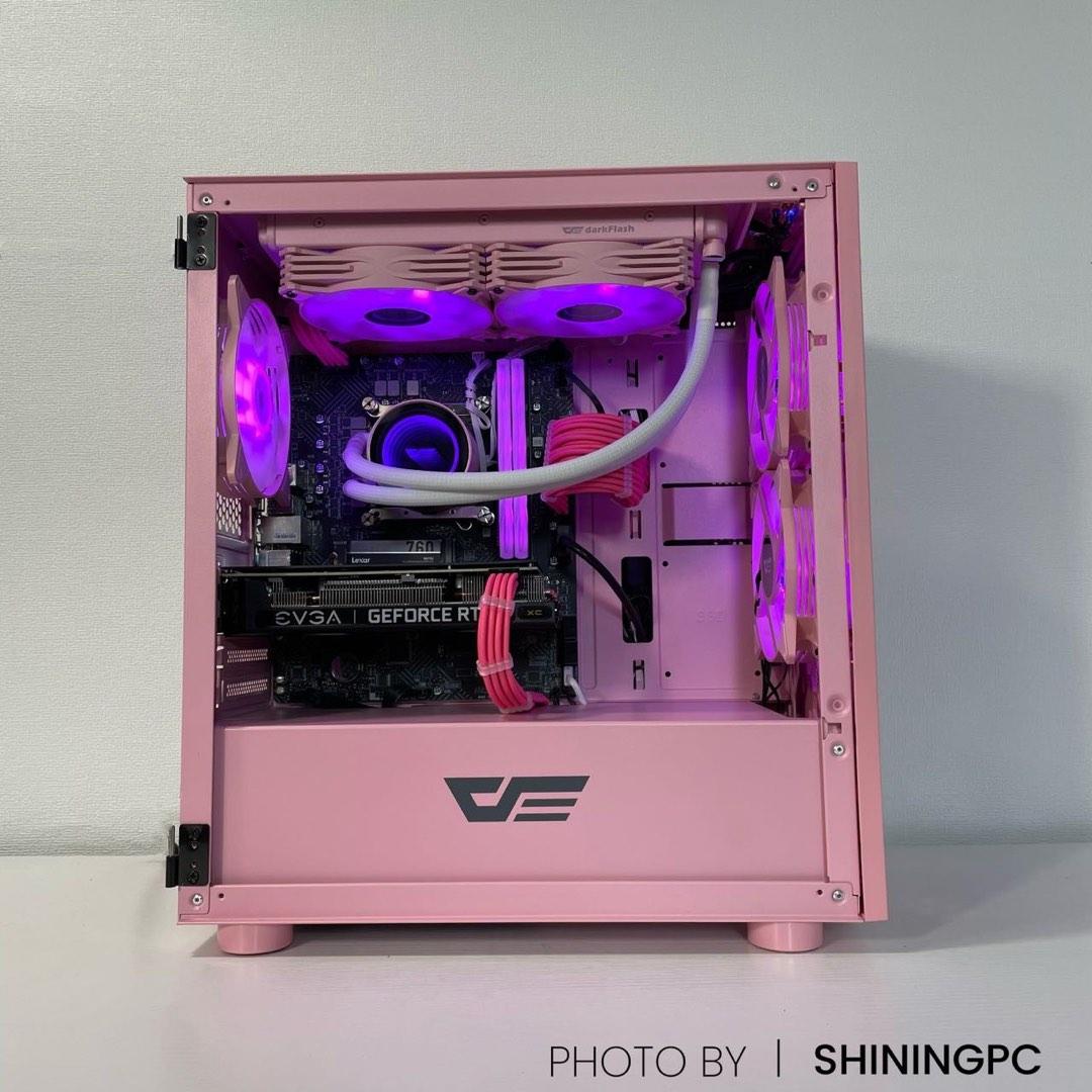 Pink! Intel core i5-12400F With RTX 3050 Gaming Desktop Gaming Pc ...