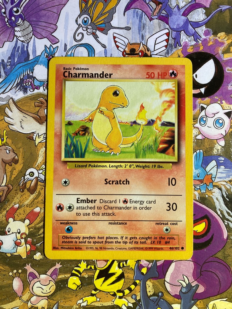 Pokemon TCG - Charmander Base Set, Hobbies & Toys, Toys & Games on ...