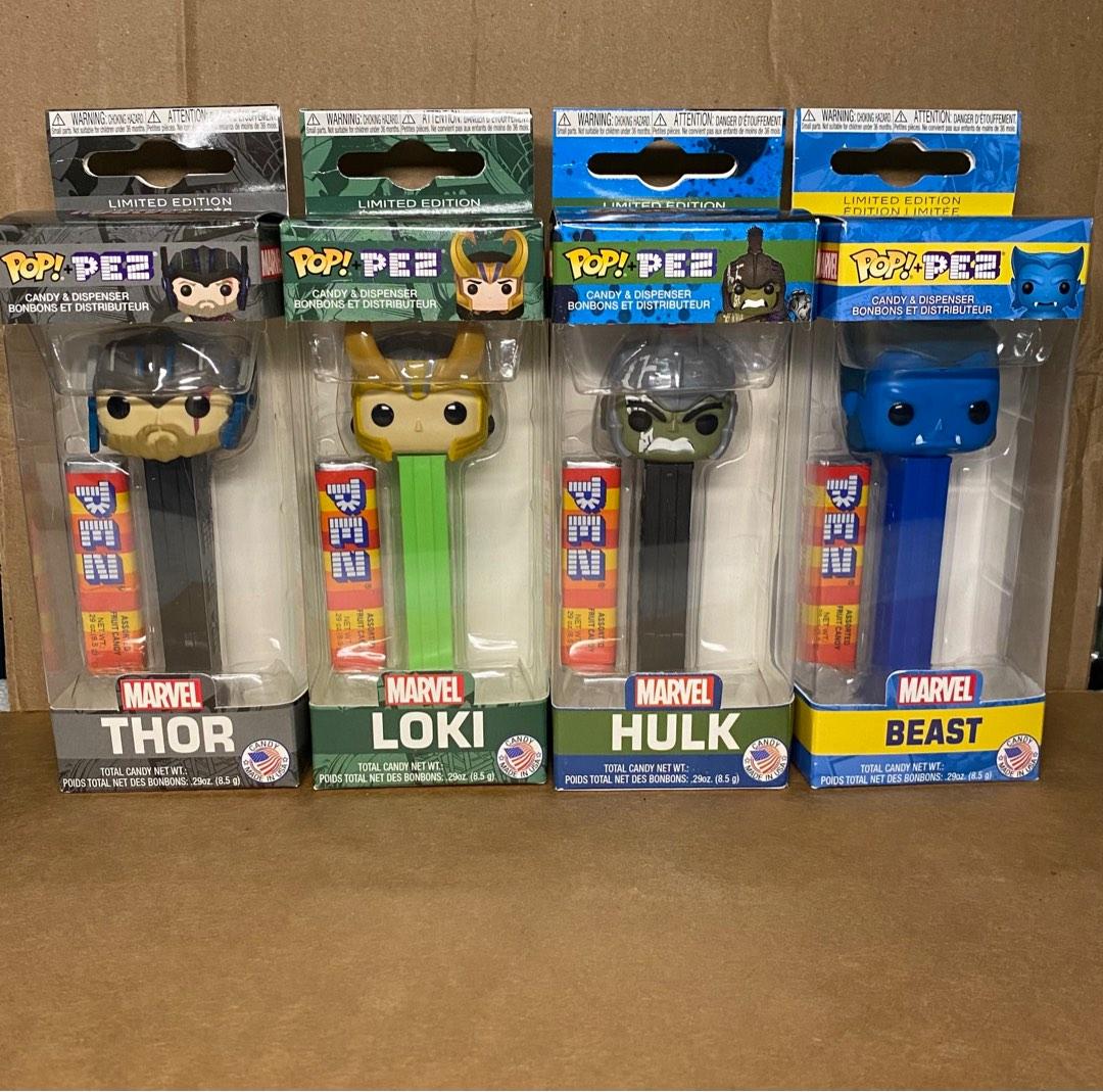 Pop Pez marvel deadpool magneto Thor hulk Loki wolverine ghost rider ...