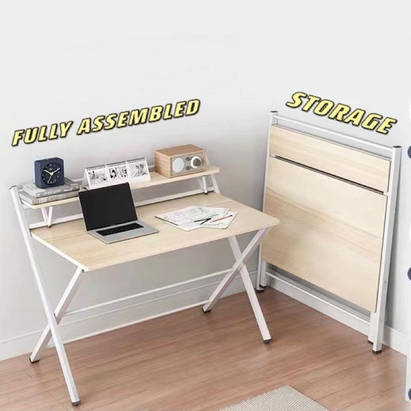 Portable Folding Table Study Table Desk Computer Desk Foldable Table Easy Storage Folding Chair ...