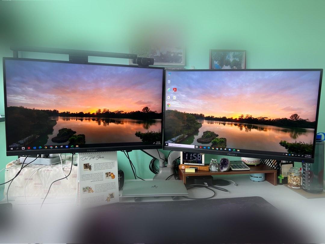 (50% off retail) Prism+ Arc 02 Dual Monitor Arm, Computers & Tech ...