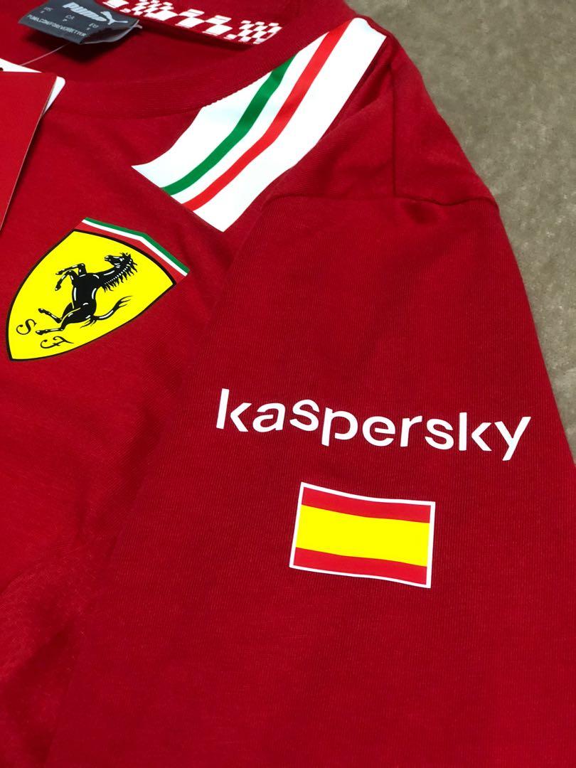 Puma Scuderia Ferrari Carlos Sainz 2021 Shirt, Men's Fashion, Tops ...