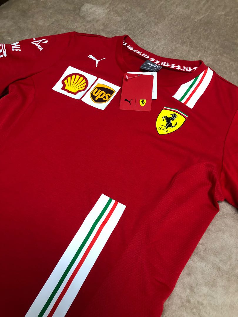Puma Scuderia Ferrari Carlos Sainz 2021 Shirt, Men's Fashion, Tops ...