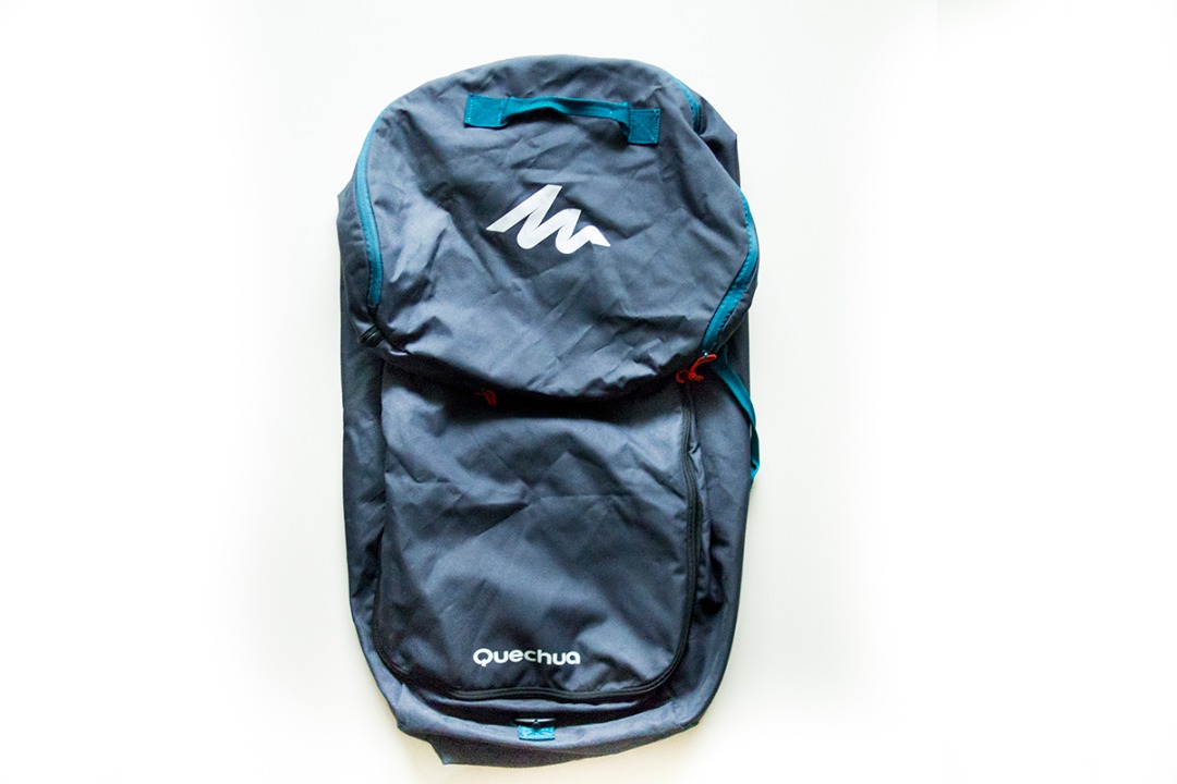 Quechua backpack full zip cover weatherproof luggage protects 80L ...