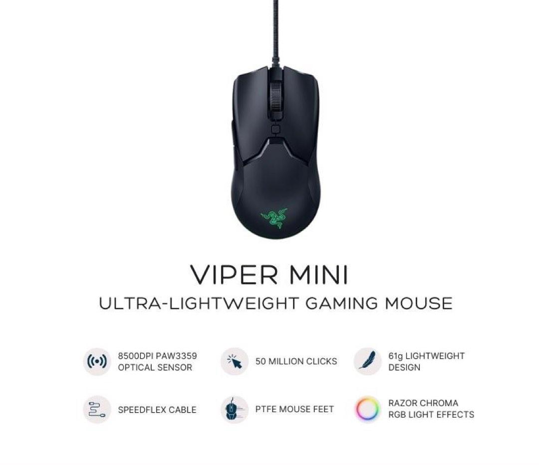 Razer Viper Mini Ultra-Lightweight Gaming Mouse, Computers & Tech ...