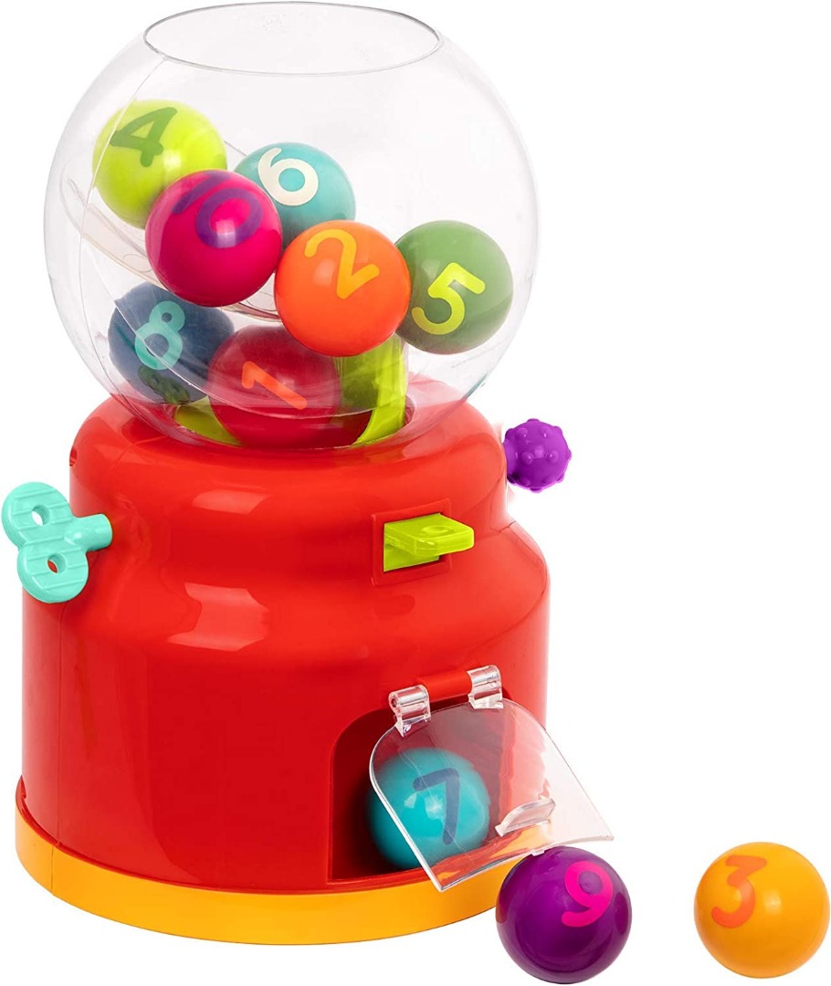 {READY STOCK} Battat NUMBERS & COLOURS GUMBALL MACHINE,BT2674Z, Hobbies ...