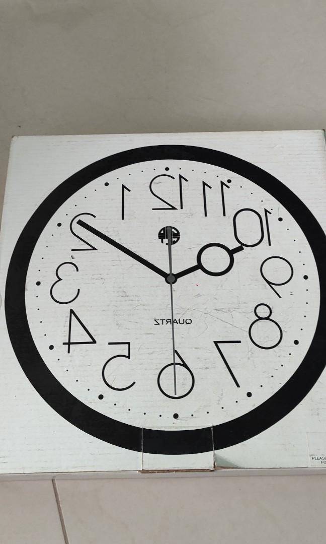 Reverse clock (Mirrored), Furniture & Home Living, Home Decor, Clocks ...