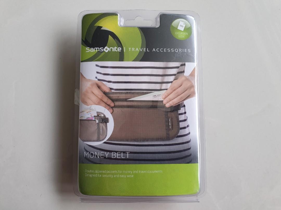 Samsonite Money & Document Belt Slim Waist Pouch For Travel Excursion ...