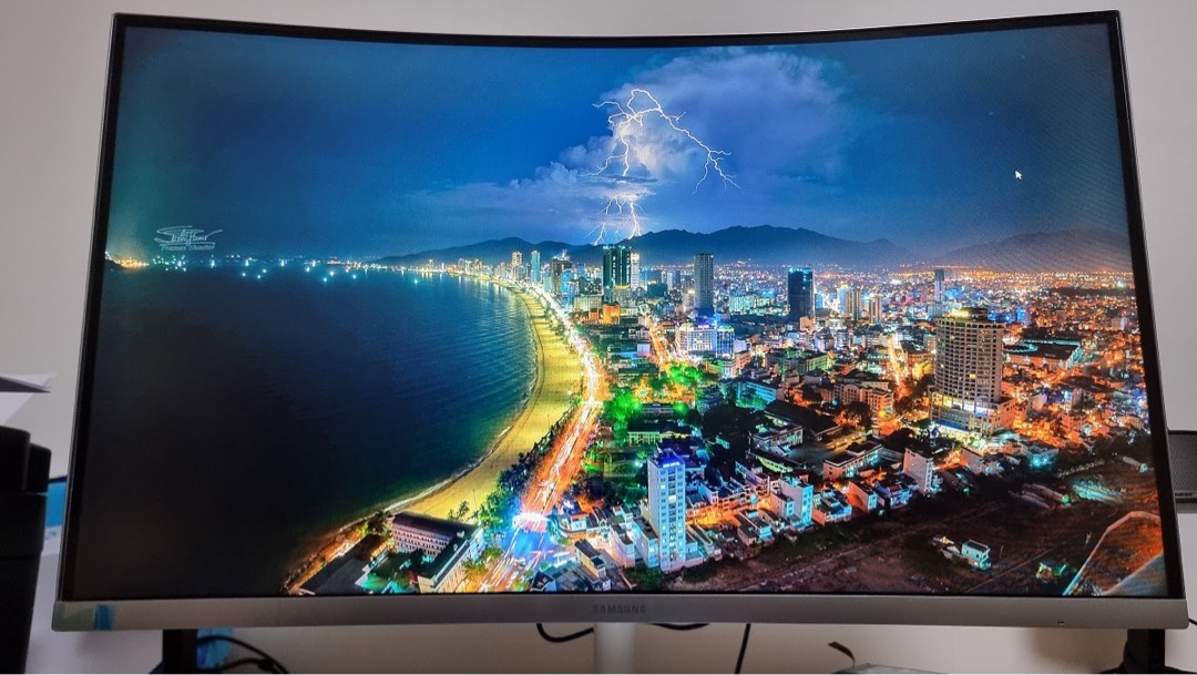 Samsung 27 Inch Curved Screen Computer Monitor C27F591, Audio, Other ...