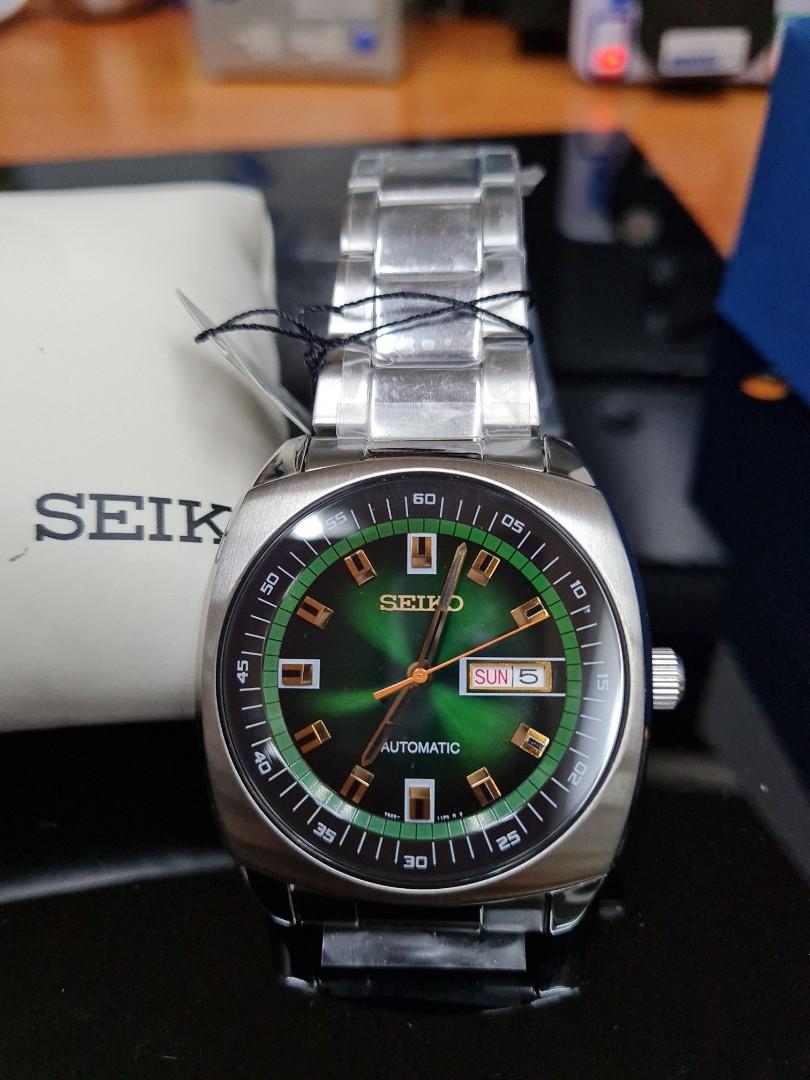 SEIKO Automatic watch (Green dial), Luxury, Watches on Carousell
