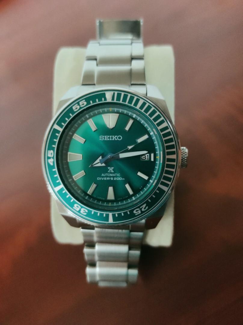 Seiko Prospex Green Samurai Mod, Men's Fashion, Watches & Accessories ...