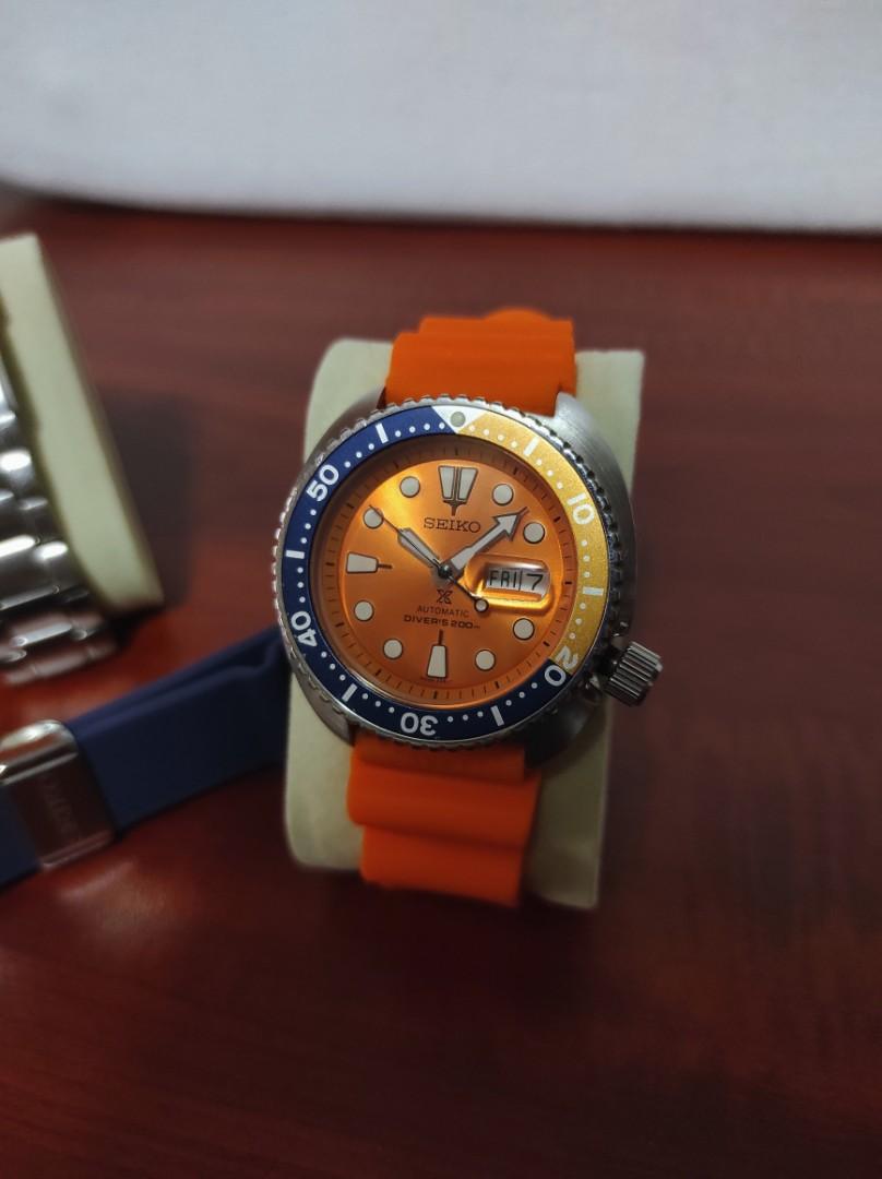 Seiko Prospex Turtle Nemo Mod + 2 straps free, Men's Fashion, Watches ...
