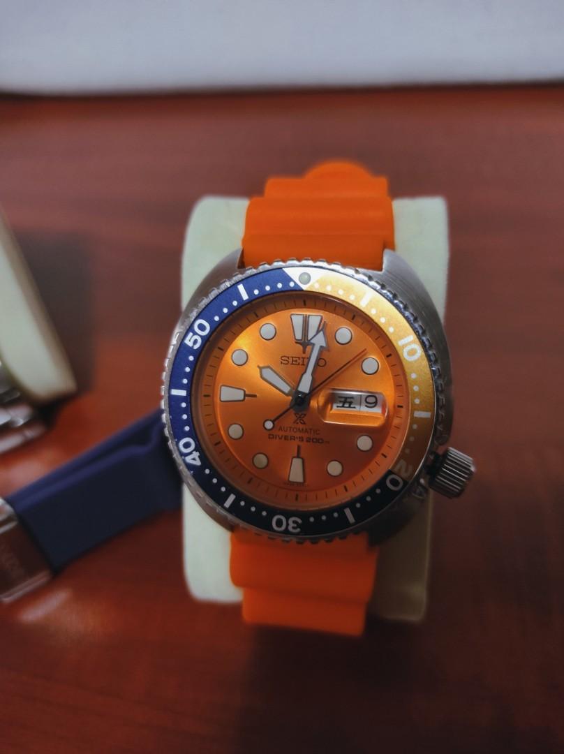 Seiko Prospex Turtle Nemo Mod + 2 straps free, Men's Fashion, Watches ...