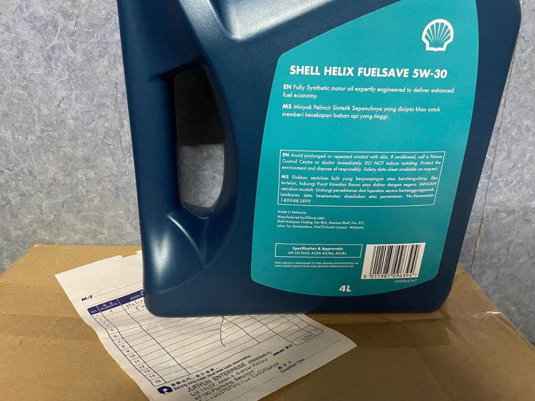 Shell Helix Fuelsave 5W-30, Auto Accessories on Carousell