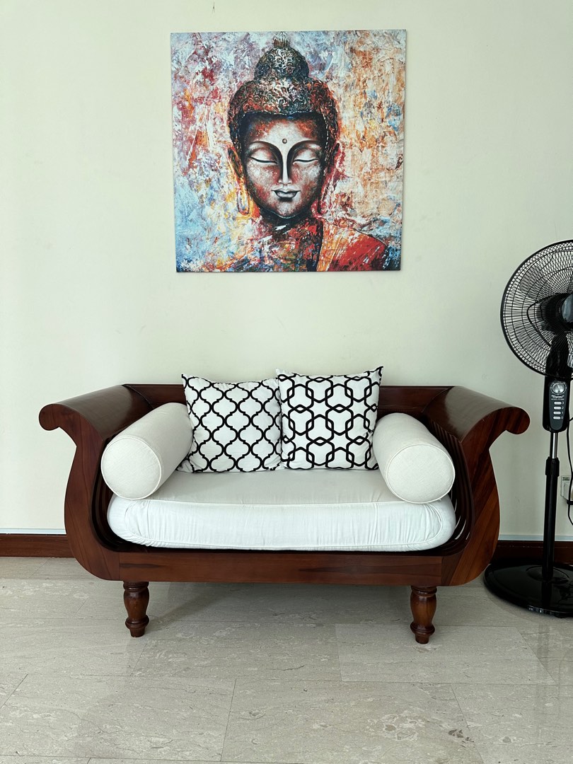 Sofa Rest Teak Wood , Furniture & Home Living, Furniture, Sofas on ...