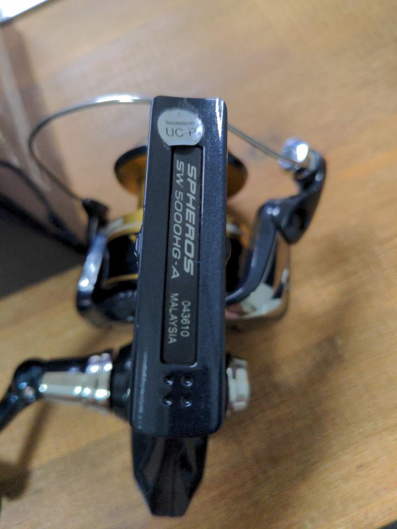 Spheros SW 5000HG / Shimano fishing reel / Spinning reel / Jigging ...