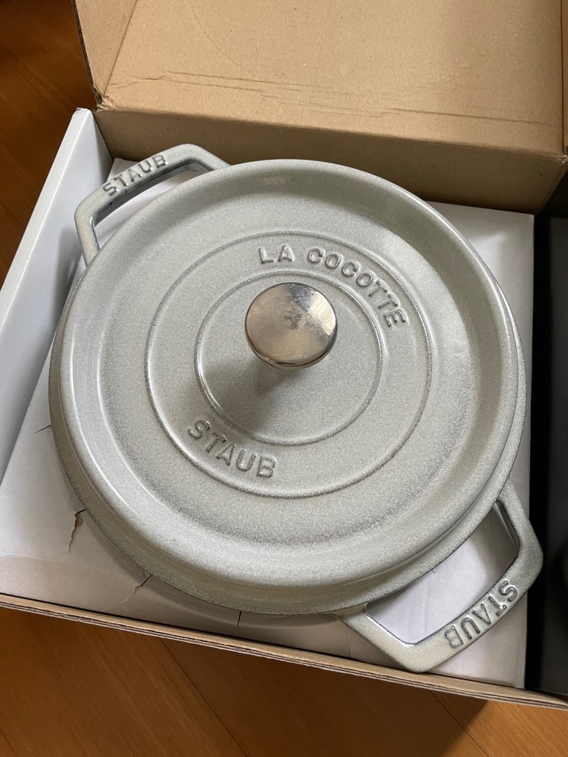 Staub Cast Iron 22 cm White Truffle, Furniture & Home Living ...